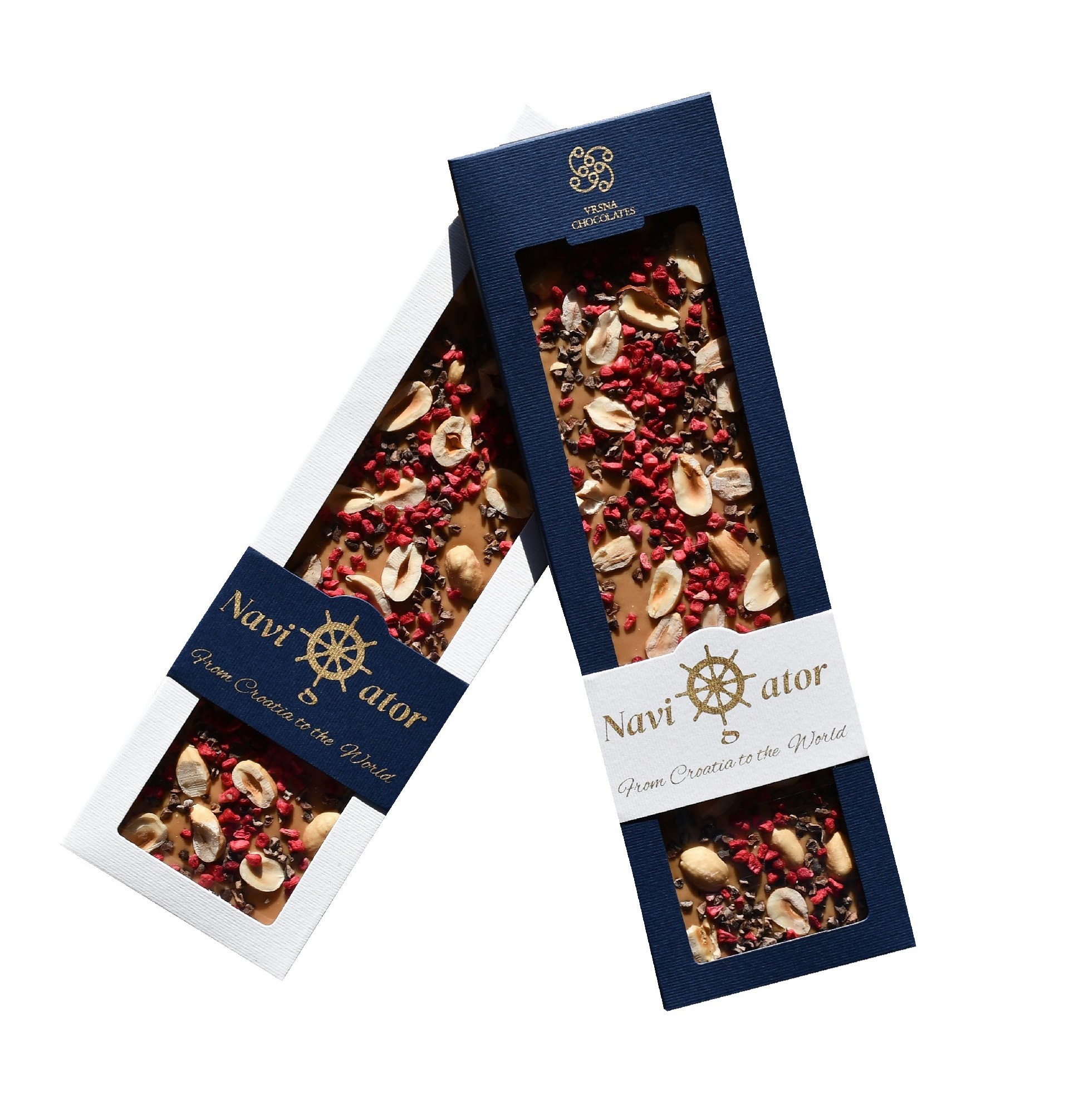 Navigator Caramel White Hazelnut, Cocoa nibs, Raspberry Bar 120g ...
